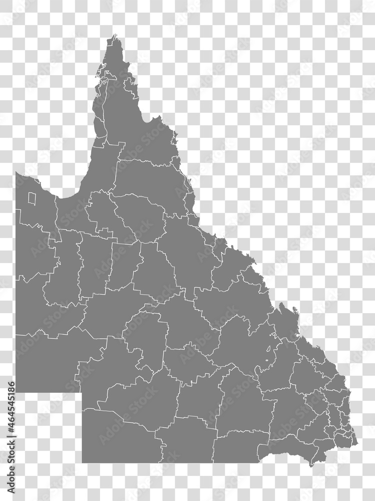 Stock-Vektorgrafik „State of Queensland map on transparent background ...