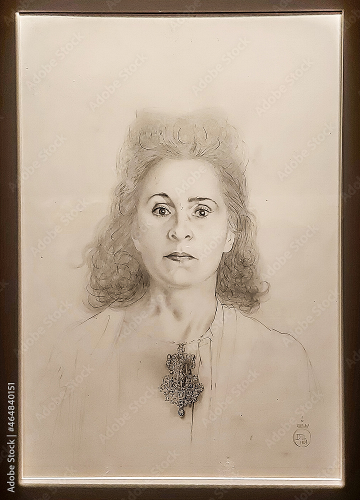 Painting by Salvador Dali "Portrait of Gala" Stock Photo | Adobe Stock