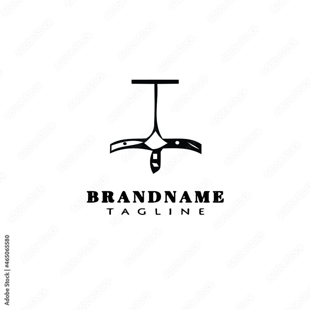 ceiling fan cartoon logo classic template icon black isolated vector ...