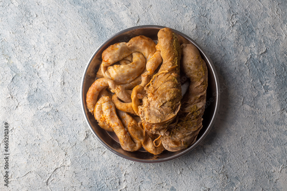 Turkish Traditional Food Rice Stuffed Intestines Tripe Sirdan Dolma ...