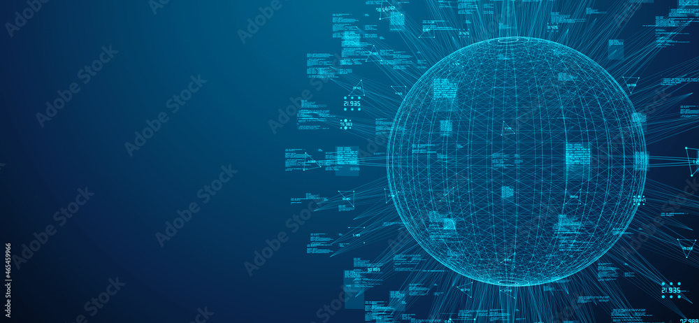 Global Cloud Computing Network Data Wireless Connection For Internet Of Things Iot Conceptual