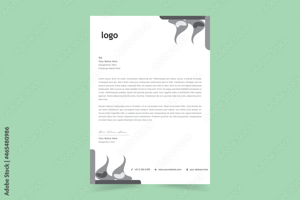 Professional business letterhead design. Corporate Letterhead Templates ...