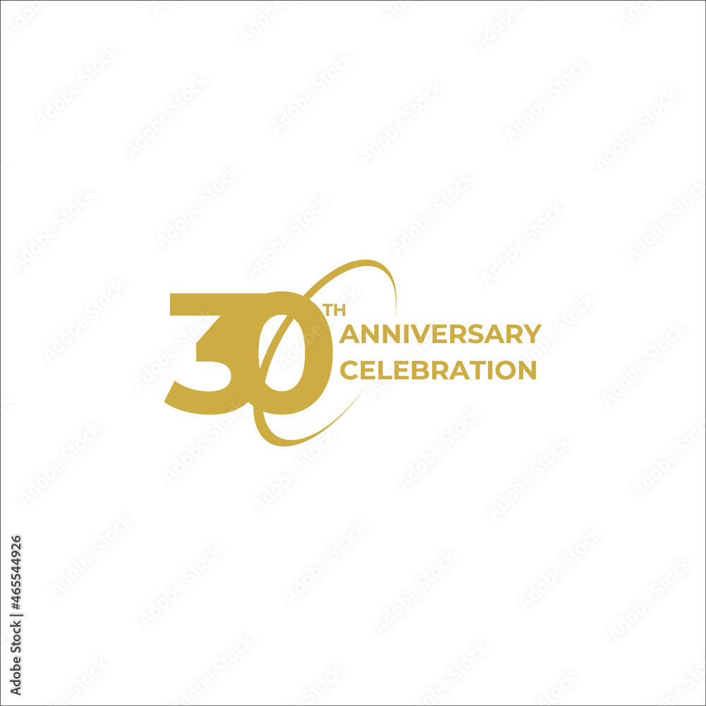 Image vectorielle Stock 30 years anniversary. Anniversary template ...