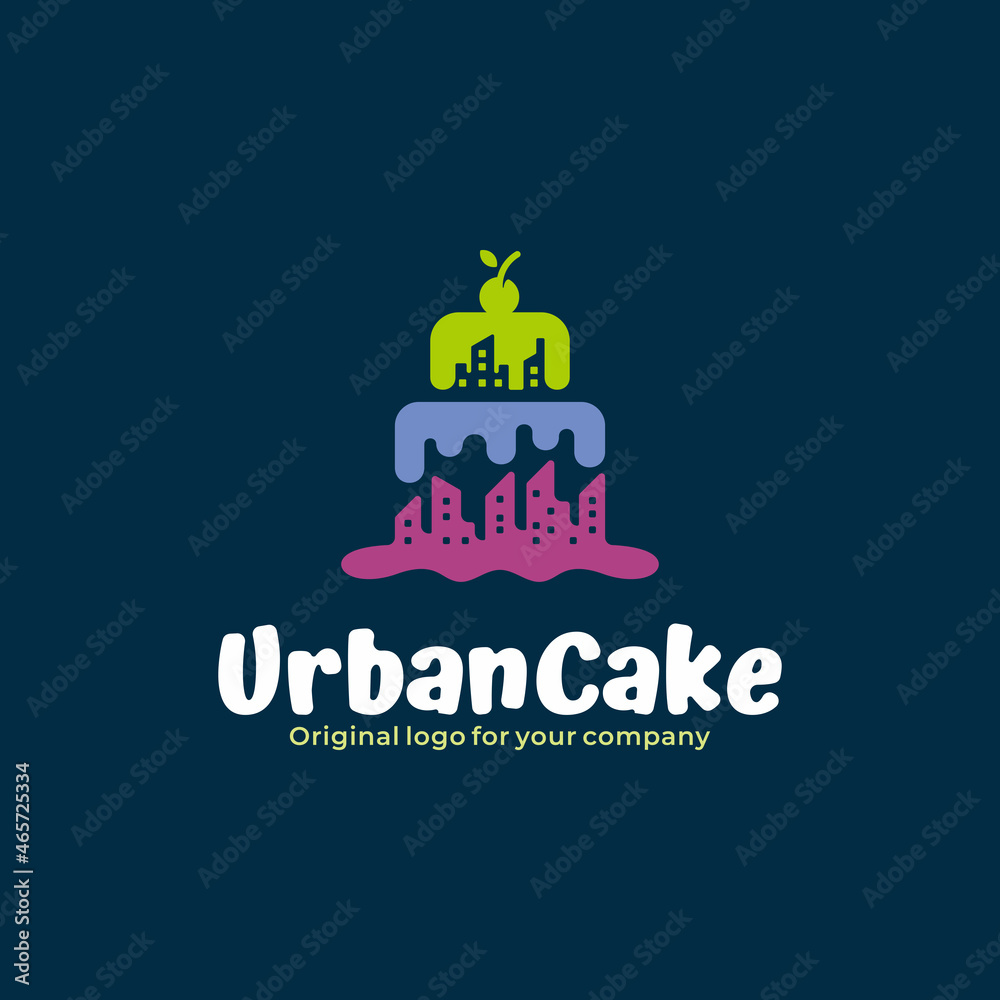 Cake Shop Logo Design Template Stock Vector | Adobe Stock