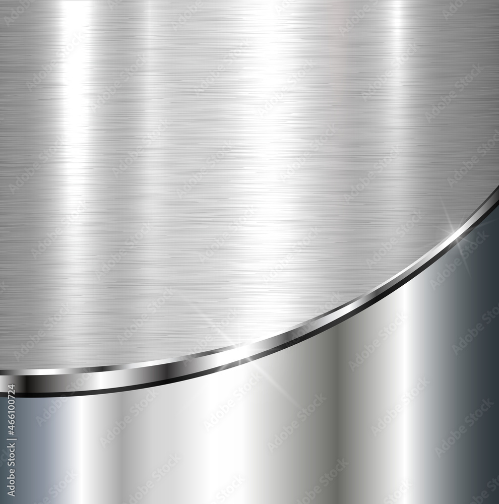 Elegant metallic background with silver chrome brushed metal texture ...