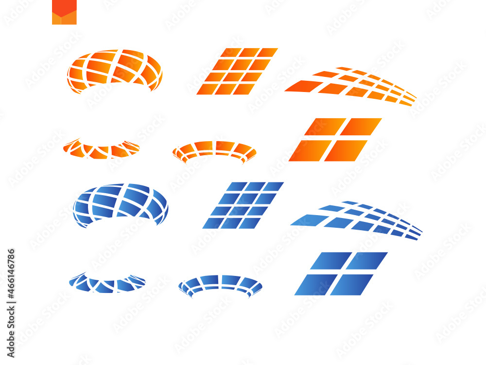 Creative and professional solar panel logo. professional solar icon ...
