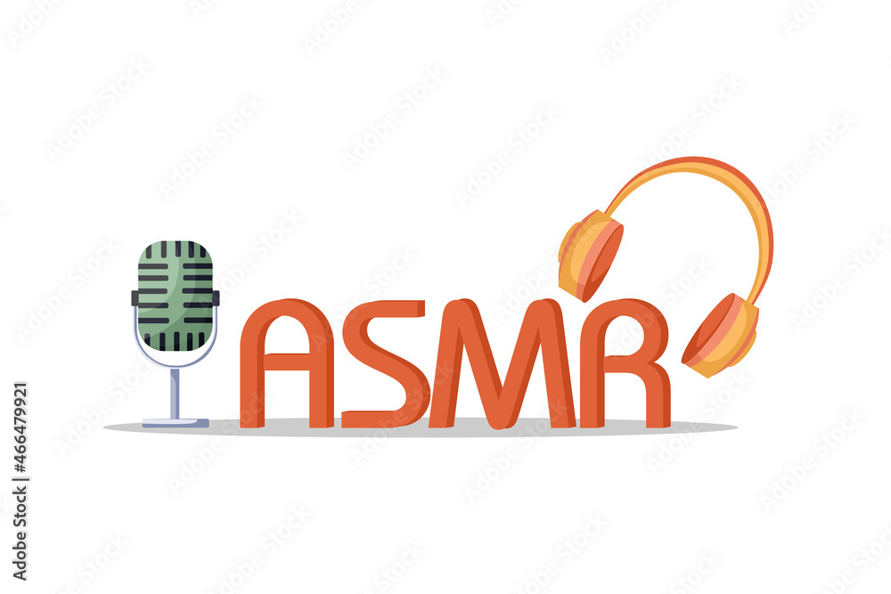 ASMR logo for splash screen. Autonomous sensory meridional response ...