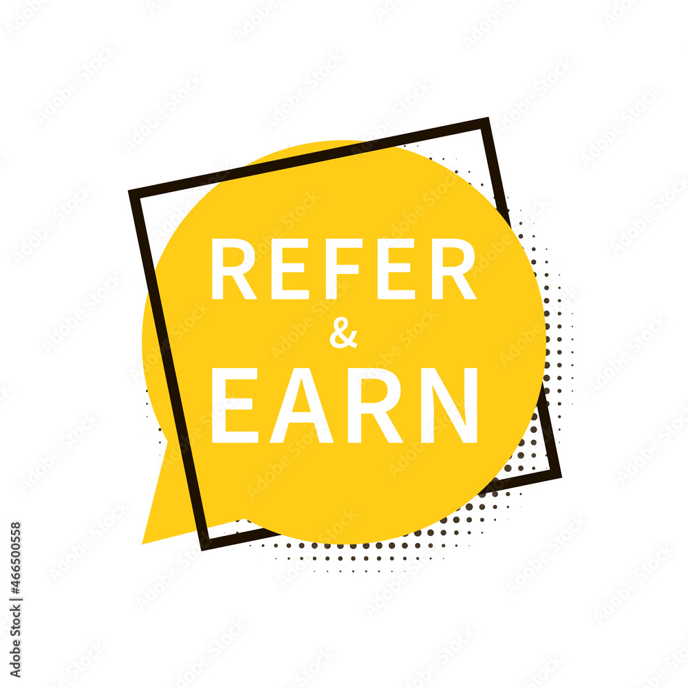 Refer and earn icon. Clipart image isolated on white background Stock ...