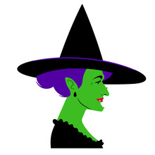 Halloween Green Witch Face Free Stock Photo - Public Domain Pictures