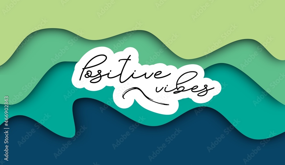 Good vibes only motivational poster 3d bold colorful retro style ...