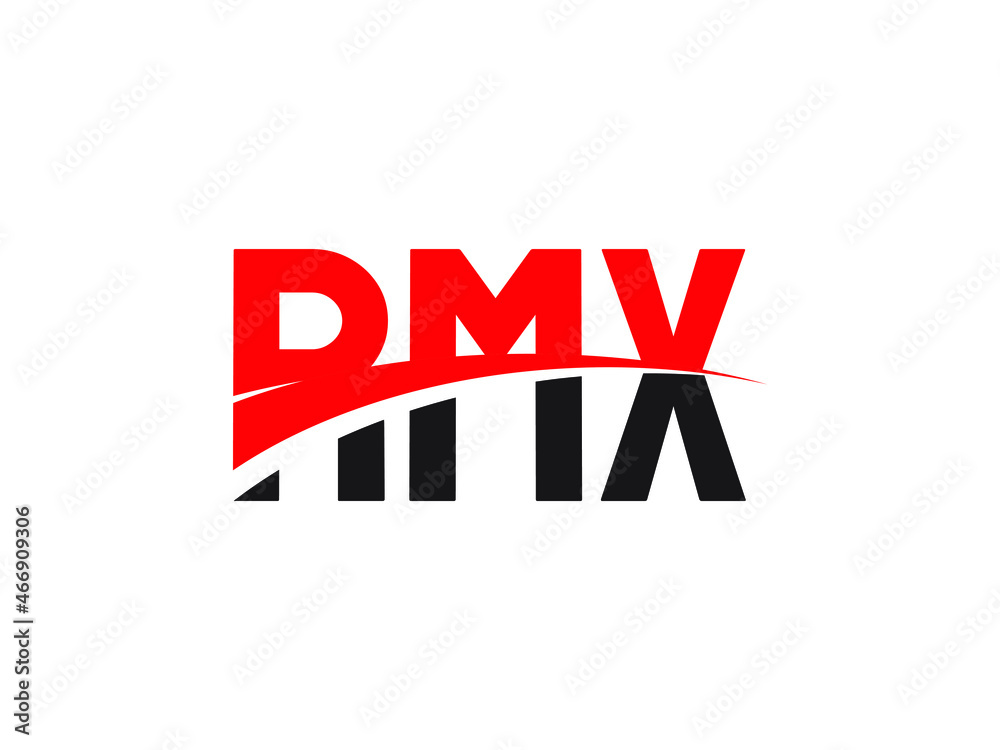 RMX Letter Initial Logo Design Vector Illustration Stock Vector | Adobe ...