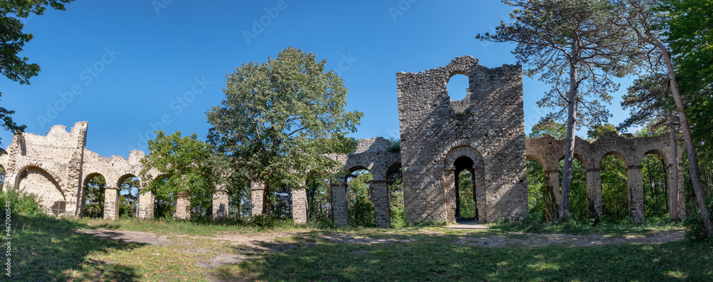 Artificial ruins of amphitheater built in 1811 by Prince Johann I von ...