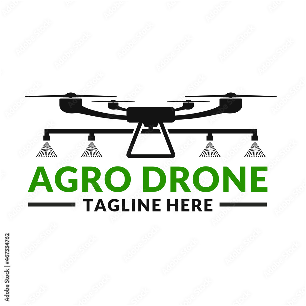 Drone Agriculture logo icon Stock Vector | Adobe Stock