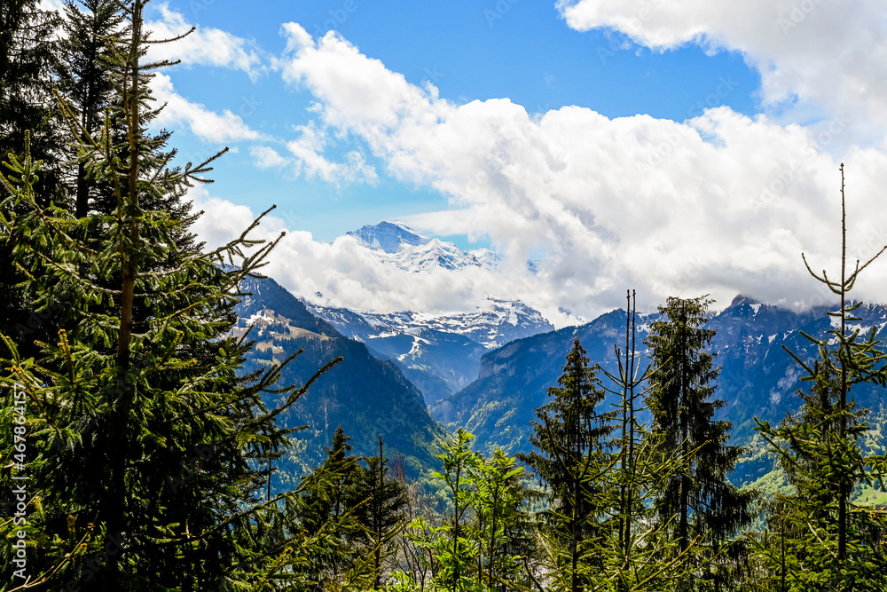 Interlaken, Lauterbrunnen, Eiger, Mönch, Jungfrau, Aussicht, Harder ...