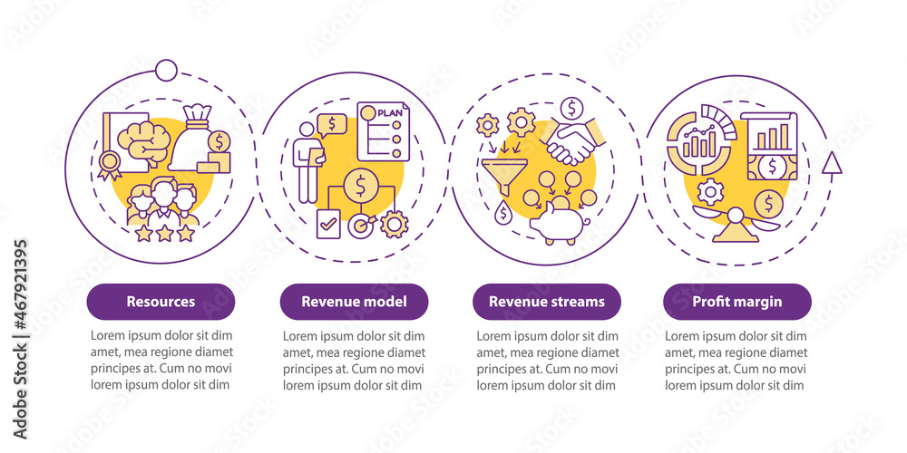 Business components vector infographic template. Enterprise ...