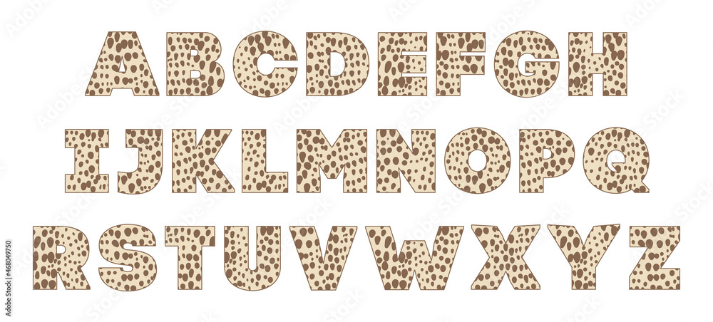 Animal font for posters. Mammals Fur. Retro Snake alphabet. Vintage ...