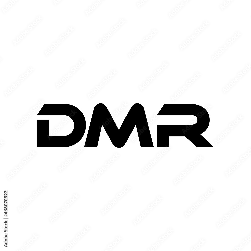 Vector de Stock DMR letter logo design with white background in ...