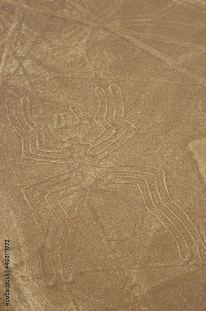 Drawings, Nazca lines ( lineas de nazca ) in the desert of nazca - Peru ...