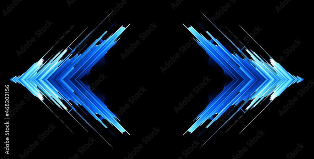 Vivid digital cyber board. Glowing energy blocks..Shining empty space ...