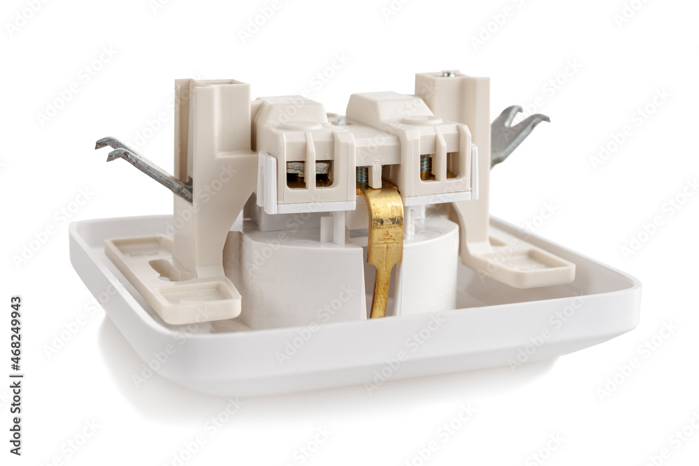 Electrical socket for plugging into the wall, electrical connection ...