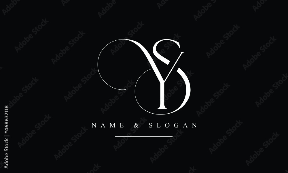 SY, YS, S, Y abstract letters logo monogram Stock Vector | Adobe Stock