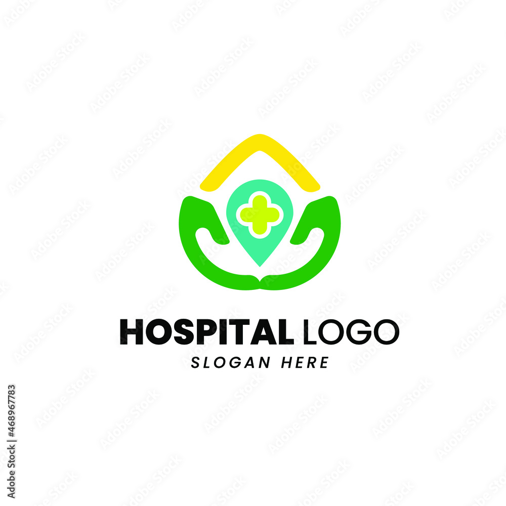 Hospital Logo Design Template Stock Vector | Adobe Stock