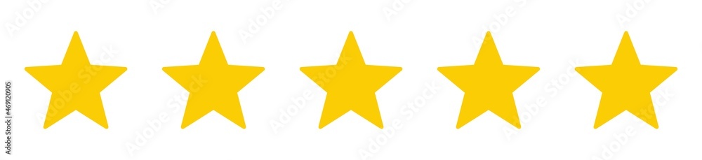 5 stars icon. five star sign, rating symbol. vector illustration Stock ...