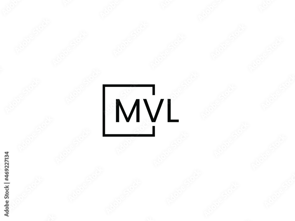 MVL Letter Initial Logo Design Vector Illustration Stock-vektor | Adobe ...