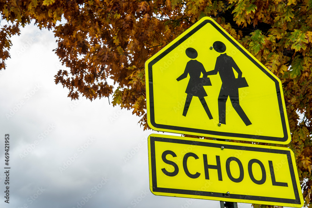 Road signs in the street Stock Photo | Adobe Stock