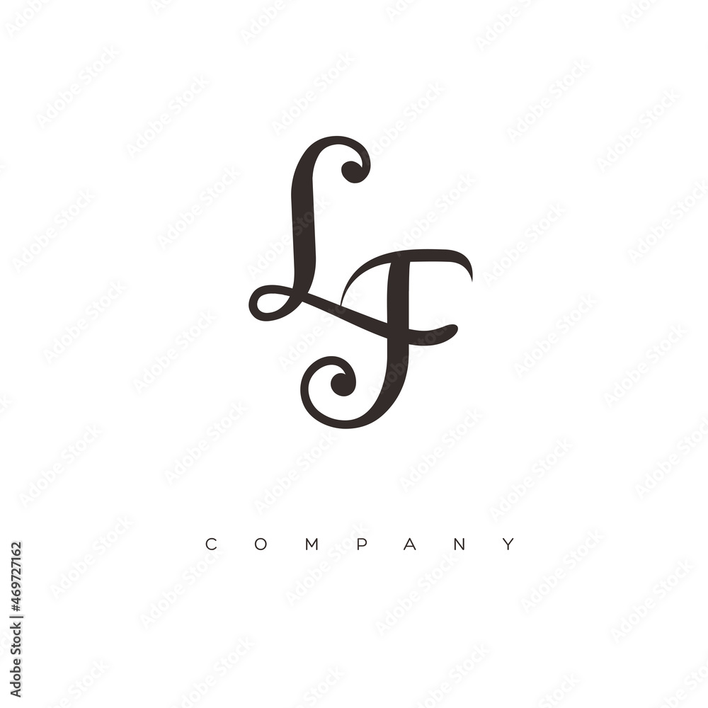 Initial LF logo design vector Stock Vector | Adobe Stock