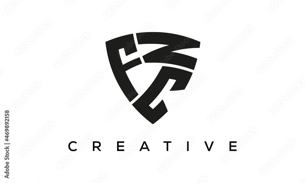 FCN letters logo, security Shield logo vector Stock Vector | Adobe Stock