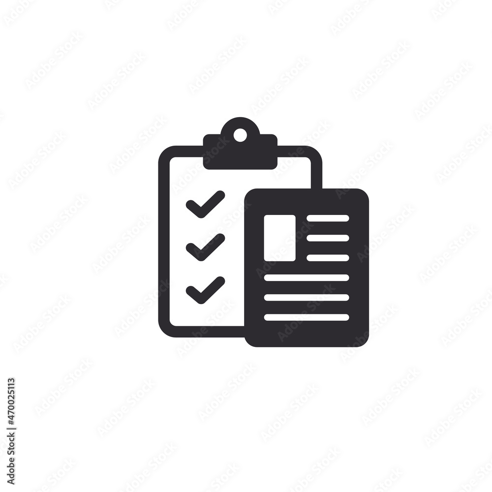 Tasks. Clipboard icon. Task done. Profile icon. Project completed ...