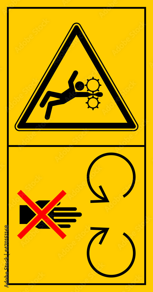Ilustración de Stock cmssn62 CombinationMachineSafetySignNew cmssn ...
