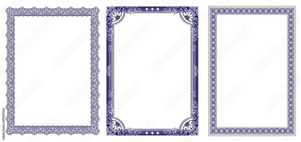 Download Certificate Frame Border Design Vector File. Stock Vector ...