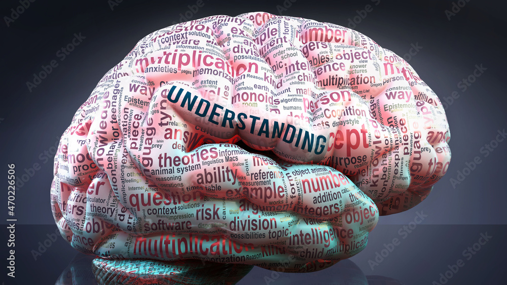 Understanding In Human Brain Hundreds Of Crucial Terms Related To Understanding Projected Onto