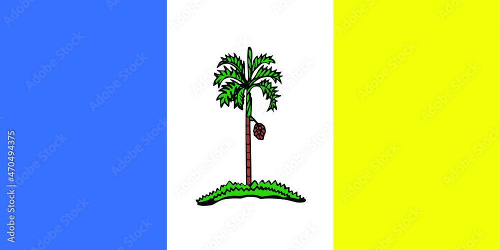 Banner Flag of Penang state and federal territory of Malaysia vector ...