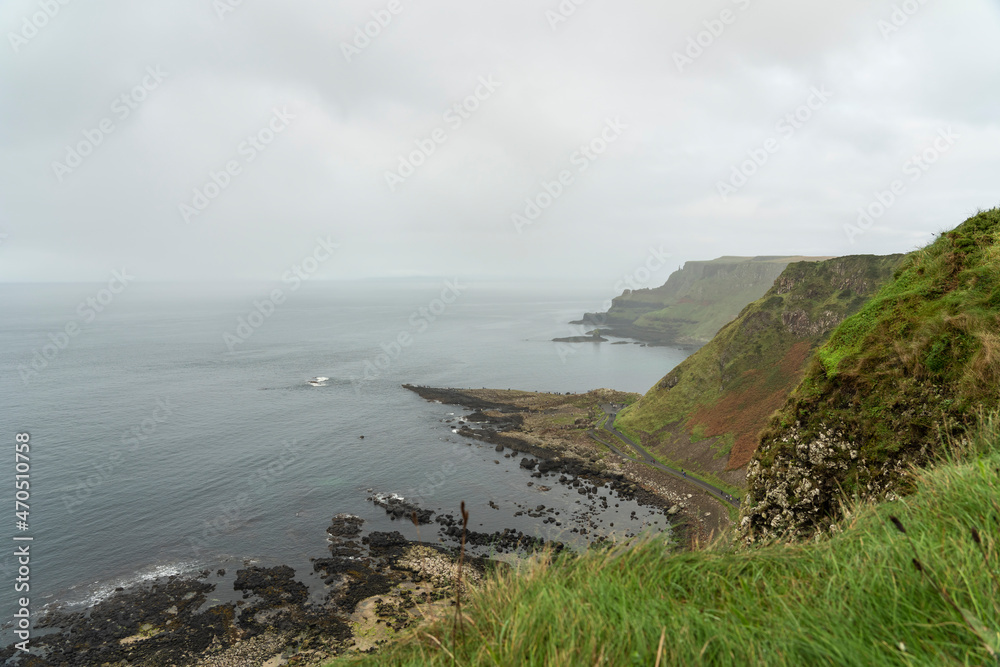 North Atlantic Ocean and a landscape of dramatic cliffs, the Giant's ...