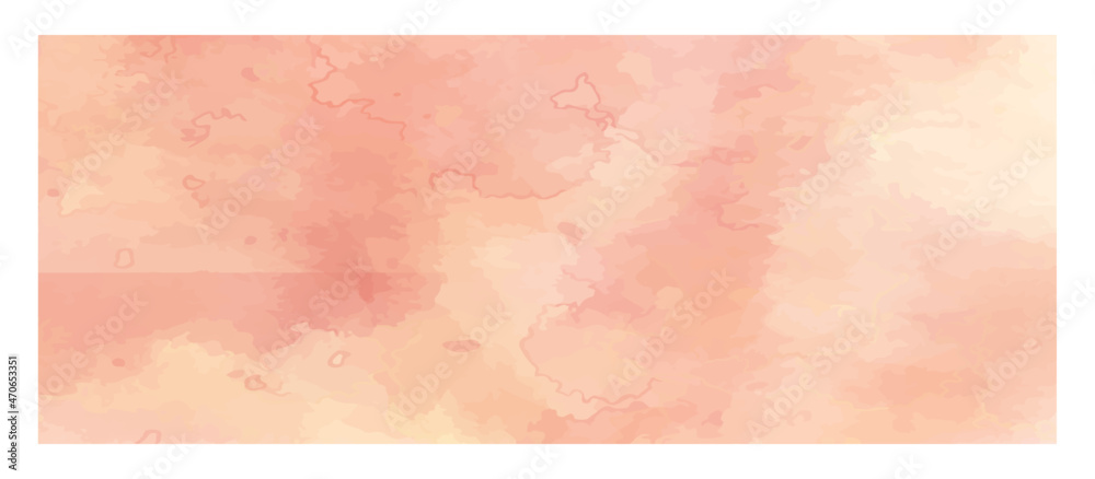 orange watercolor digital art painted paper background vector ...