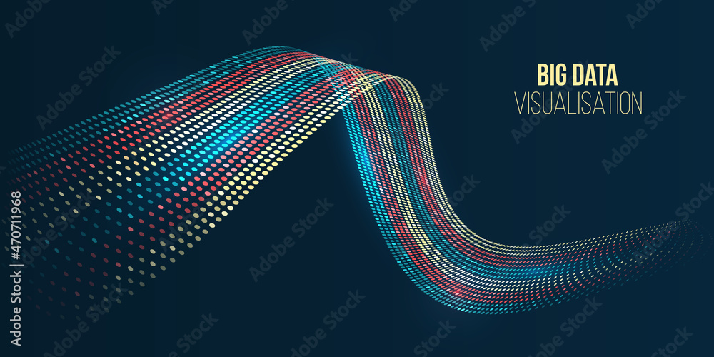 Visualization Of Sorting Data Abstract Processing Of Information Flow Vector Database