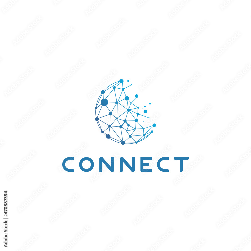 Modern eye-caching high-tech electronics and computer related logo with ...