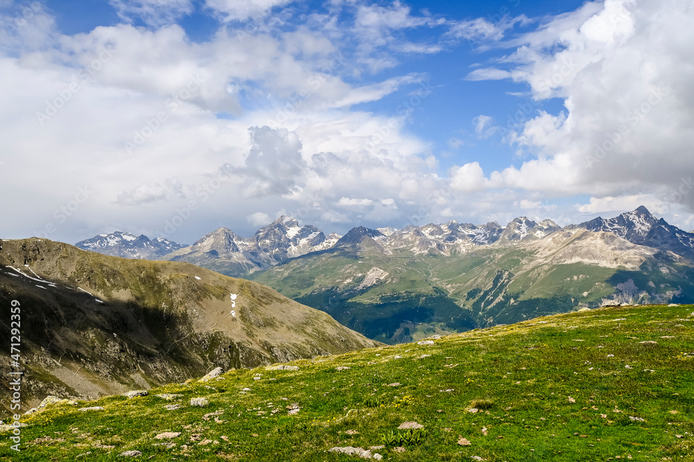 St. Moritz, Muottas Muragl, Val Muragl, Seenplatte, Oberengadin, Alpen ...