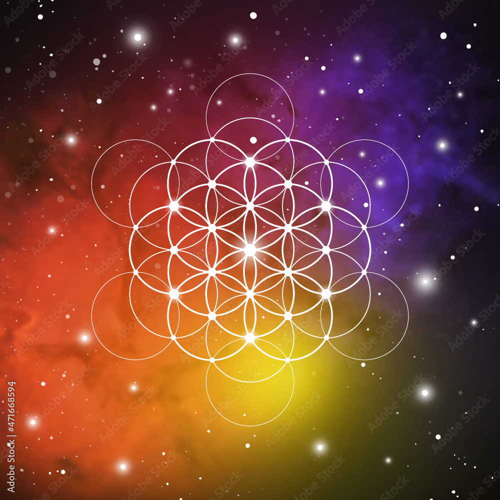 Vector de Stock Sacred geometry tree of life ancient symbol vector ...