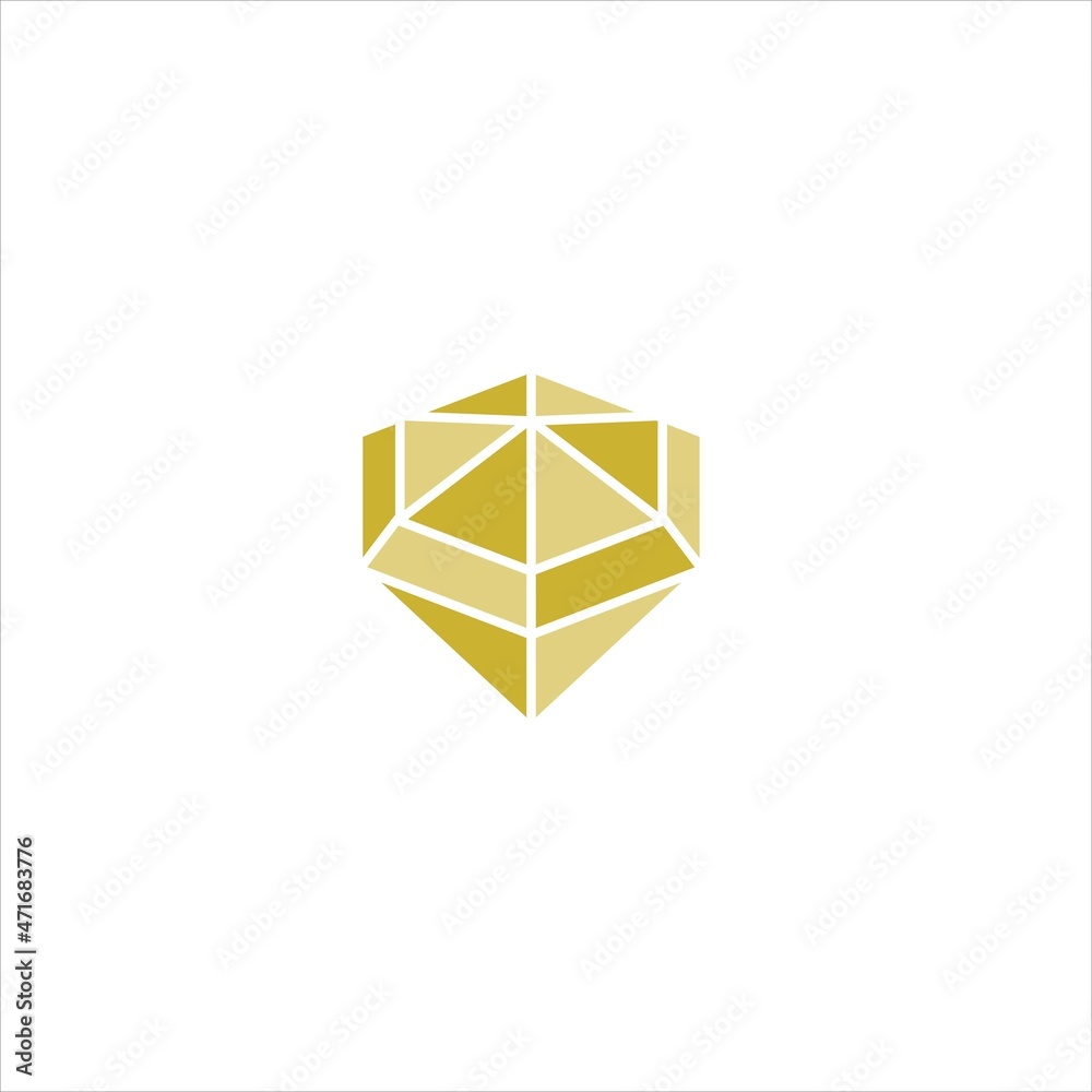 diamond logo vector 2d template Stock Vector | Adobe Stock