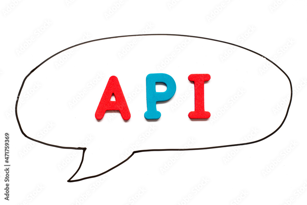 Alphabet Letter With Word Api Abbreviation Of Application Programming Interface Or Active
