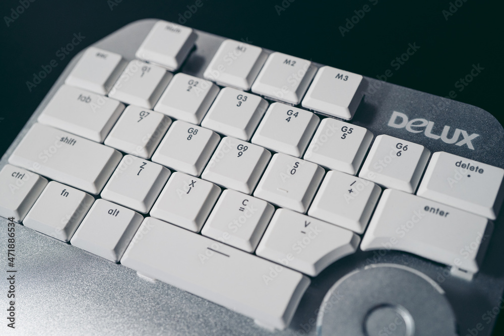 Product Close Up Shot Of Delux T11 Designer Gaming Keyboard With Custom