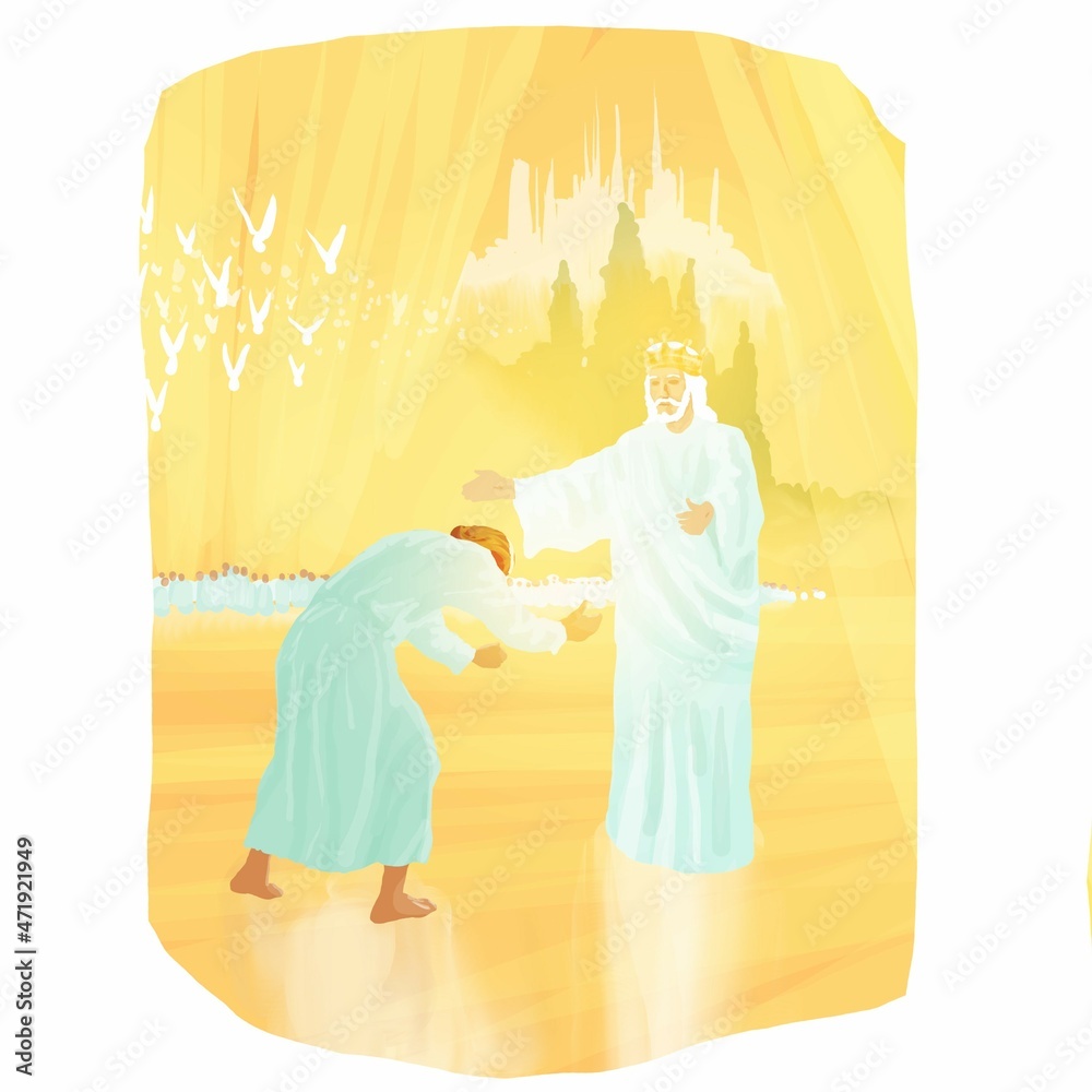 Meeting Jesus in Heaven, depiction of the great reconciliation for Adam ...