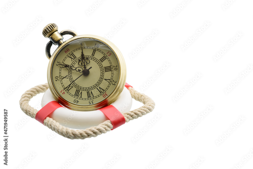 Emergency service and rescue / fast first aid concept : Clock or watch ...