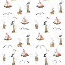 Pelican Seabird Ocean Art Print Free Stock Photo - Public Domain Pictures