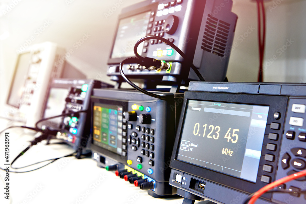 Electronic measuring devices Stock Photo | Adobe Stock