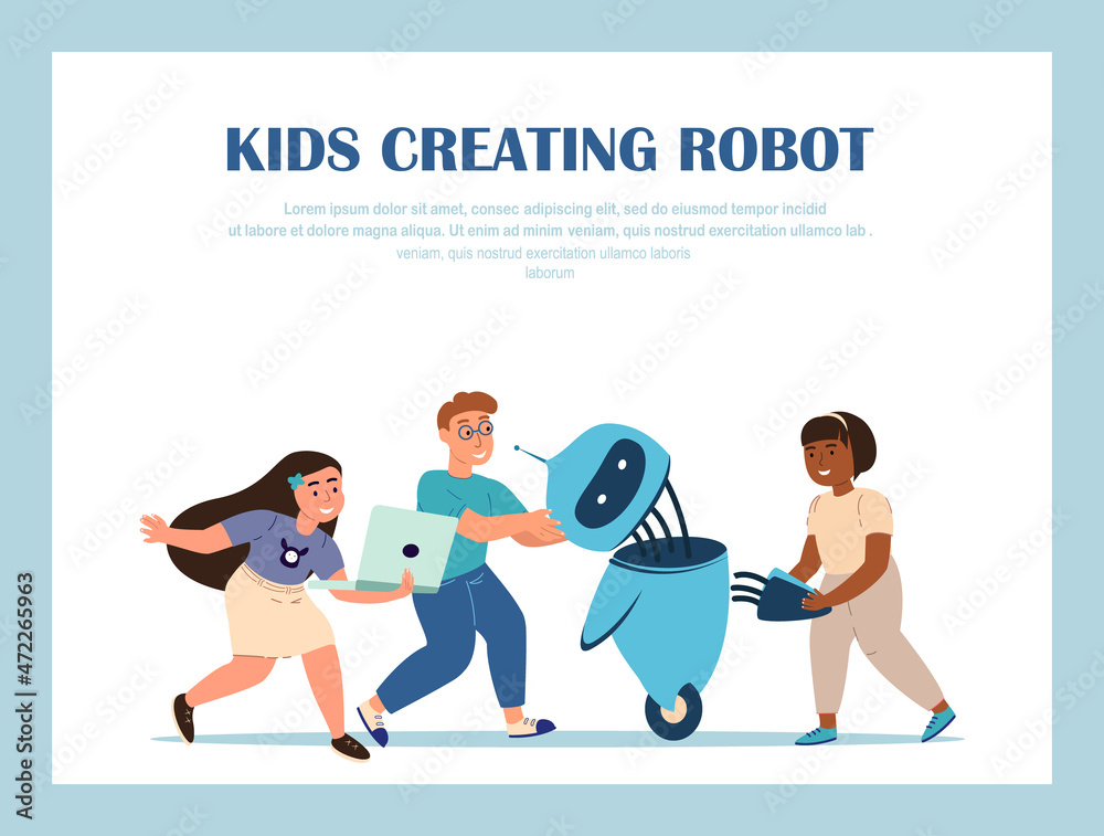 Children Characters Creating Ai Cyborg Using Different Tools ...